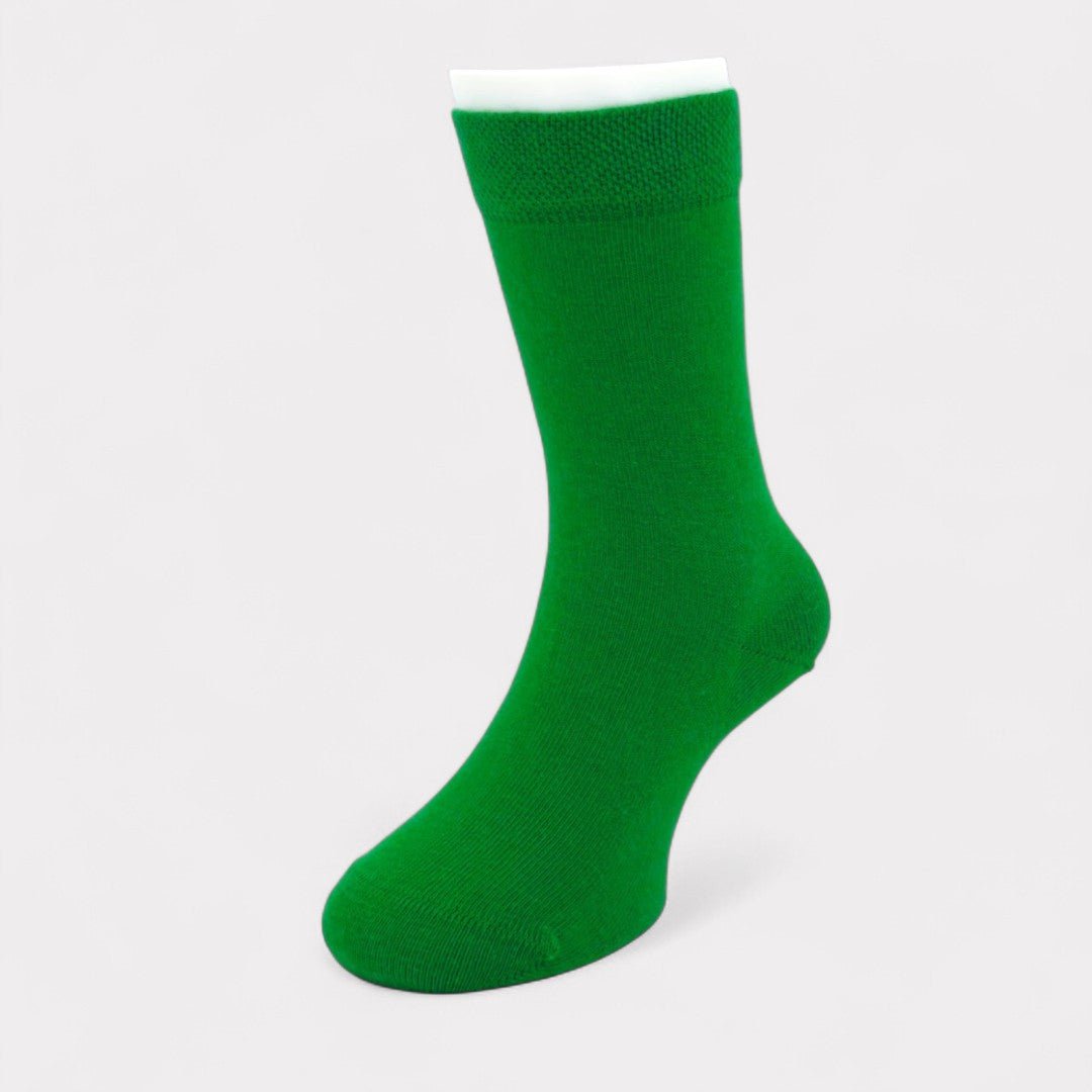 Emerald Green Organic Cotton Crew Kids Socks – ONESCK
